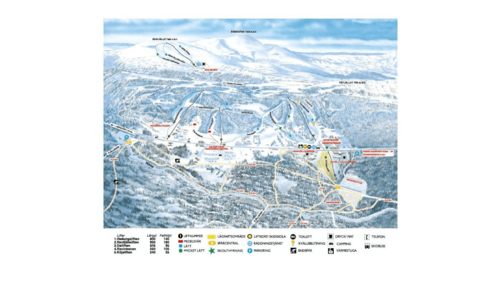 Edsasdalen Ski Map And Resort Information - Free Piste Map