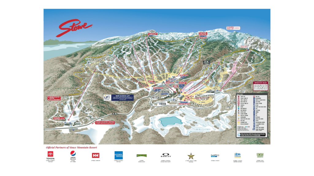 Stowe Ski Map And Information - Free Piste Map