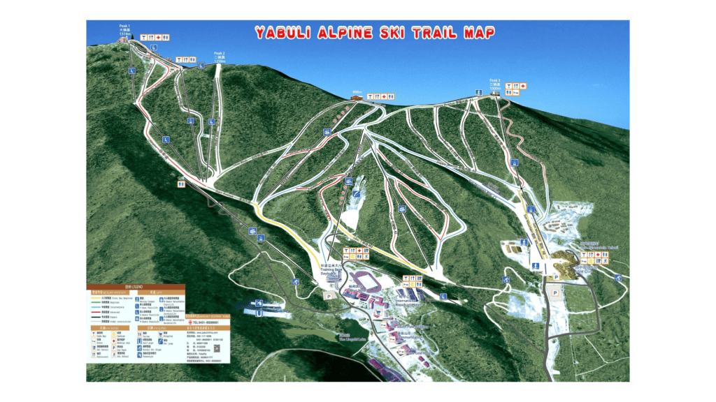 Yabuli Ski Map & Information - Free Piste Map